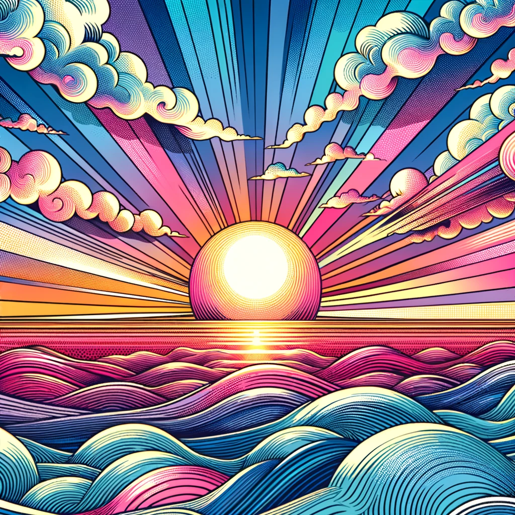 Can you explain why the Sun appears larger at sunrise and sunset?