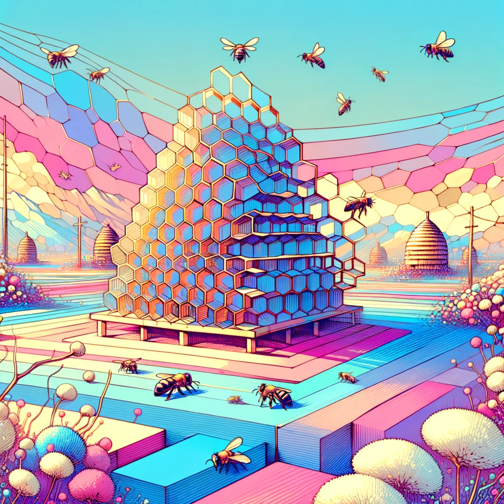 Explain why bees build hives in the shape of hexagonal cells?