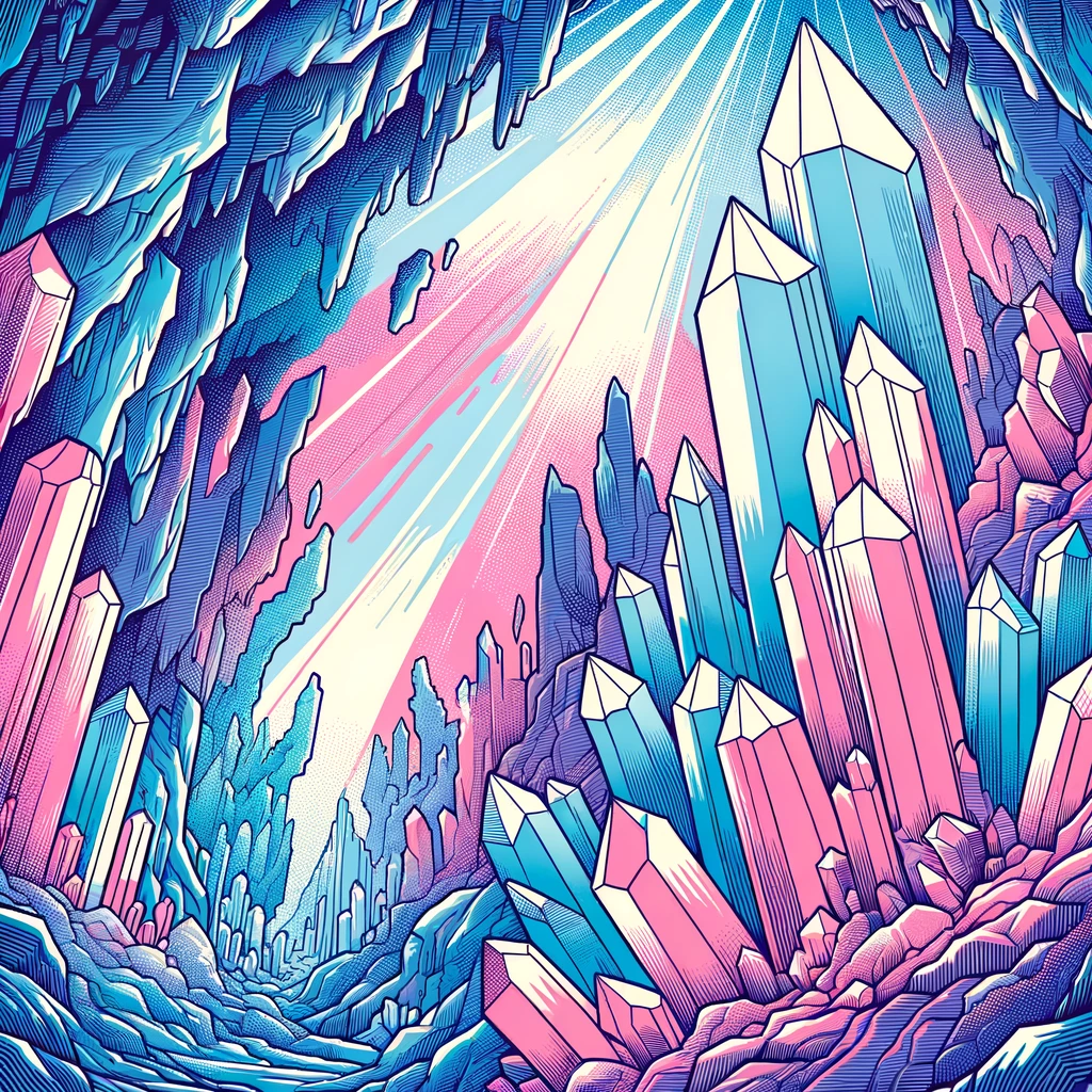 Explain why caves can contain giant crystals.