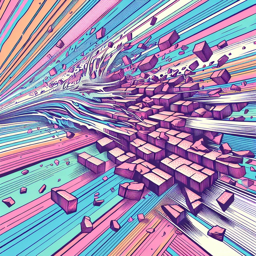 Explain why do brick walls tend to crumble over time?