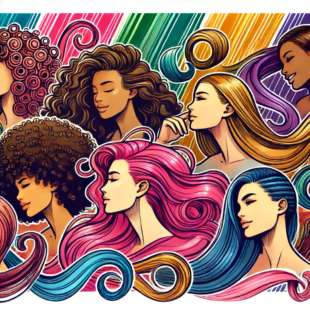 Explain why do curls naturally form only for certain types of hair?