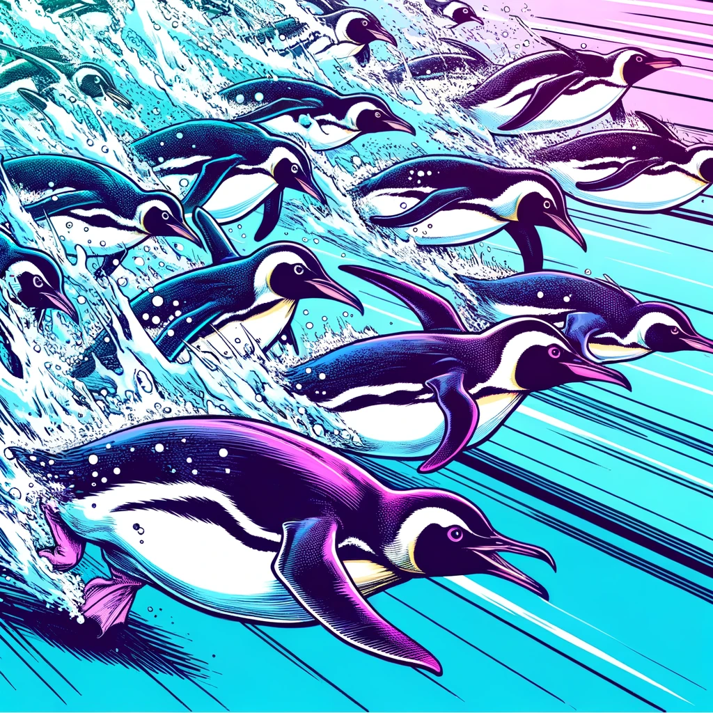 Explain why do penguins swim so quickly underwater despite their clumsy ...