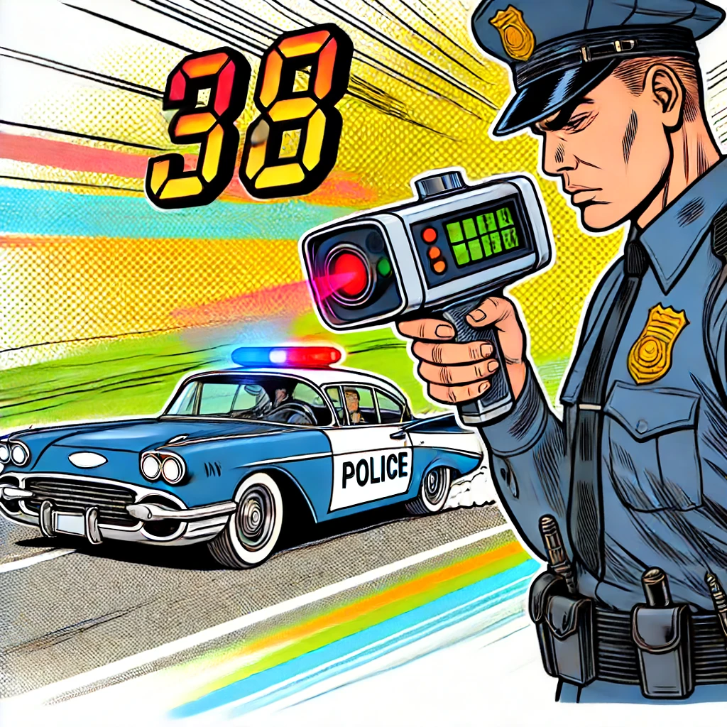 Explain why do police radars accurately detect speeding violations?