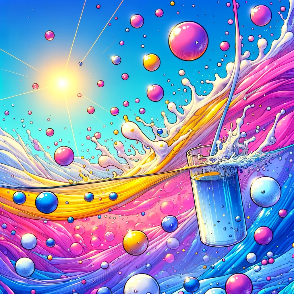 Explain why does oil float on water?