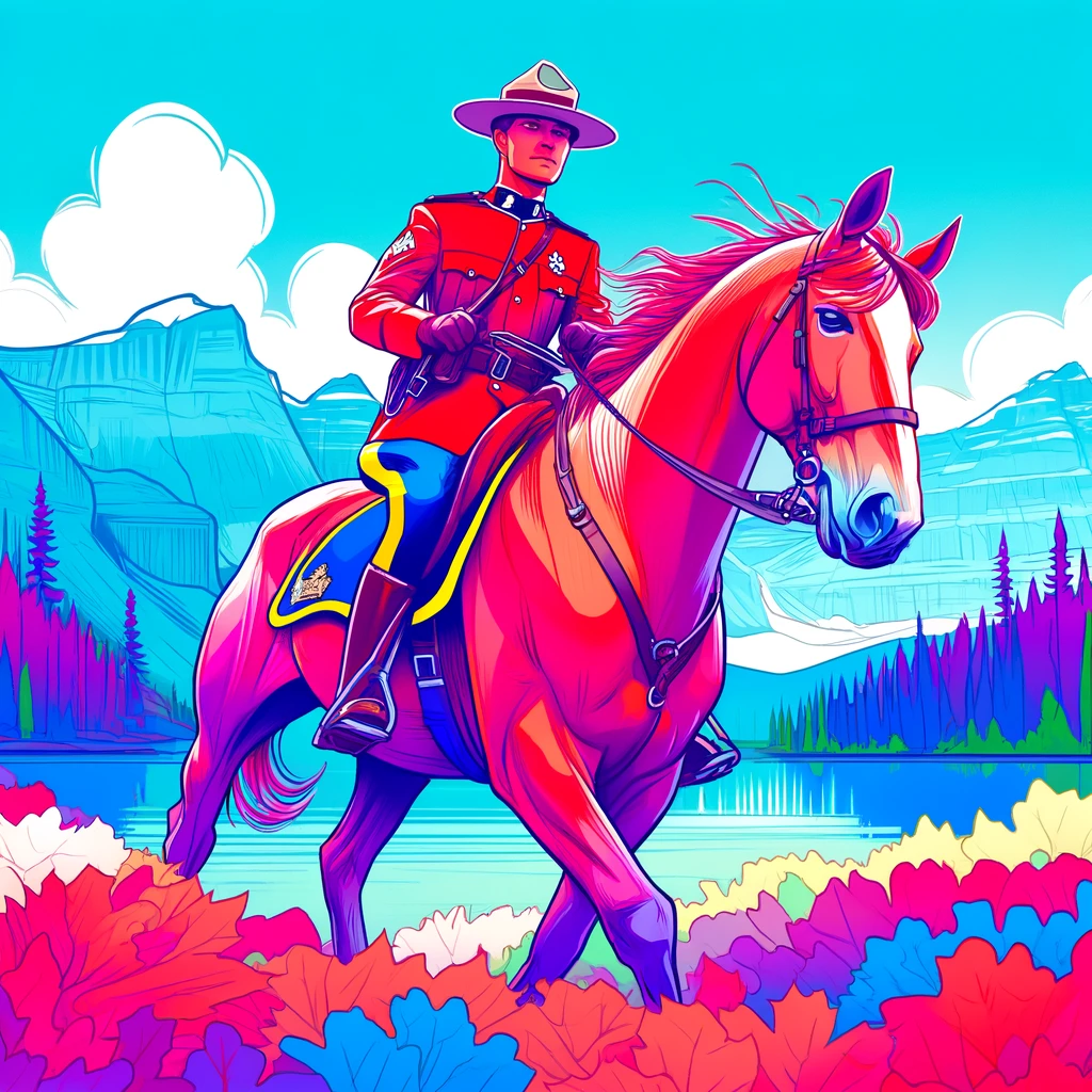 Explain why does the Royal Canadian Mounted Police wear red uniforms?