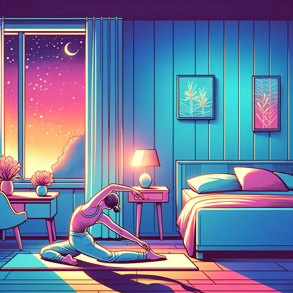 Explain why doing a light stretching session before going to bed can ...