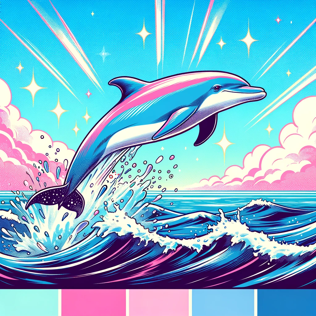 Explain why dolphins jump out of the water.