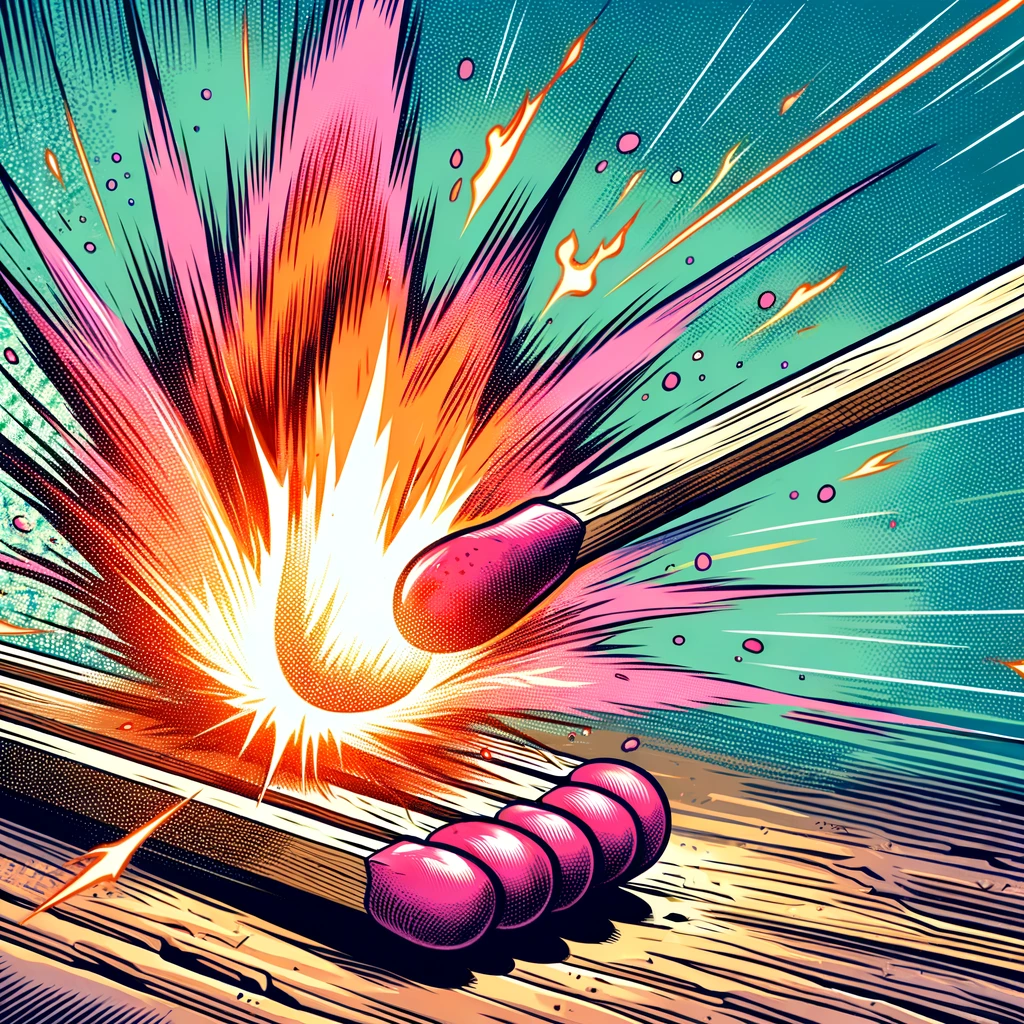 Explain why matches ignite when their tip is rubbed against a rough ...