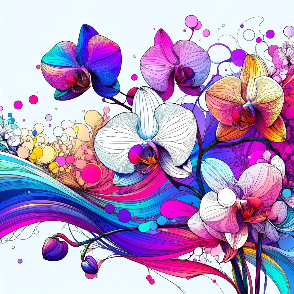 Explain why orchids have developed such complex forms.