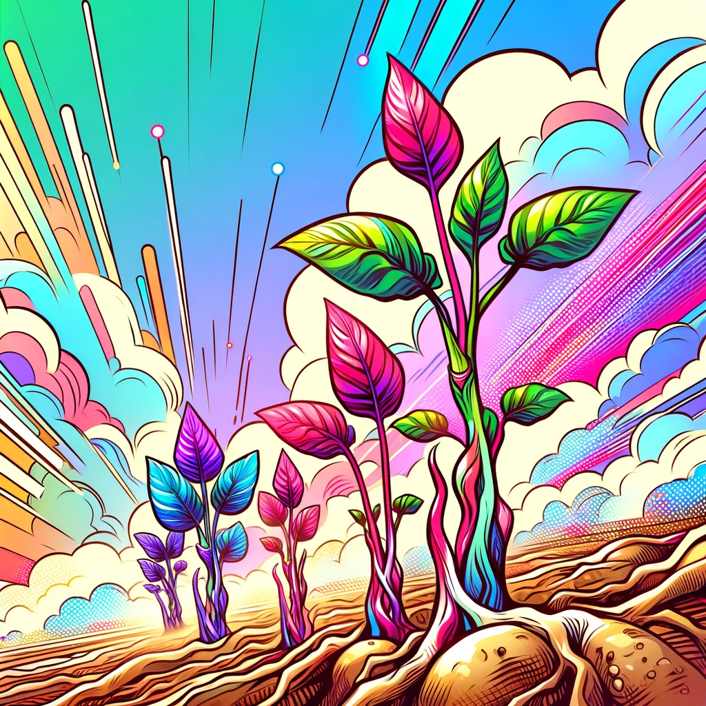 Explain why potatoes sprout?