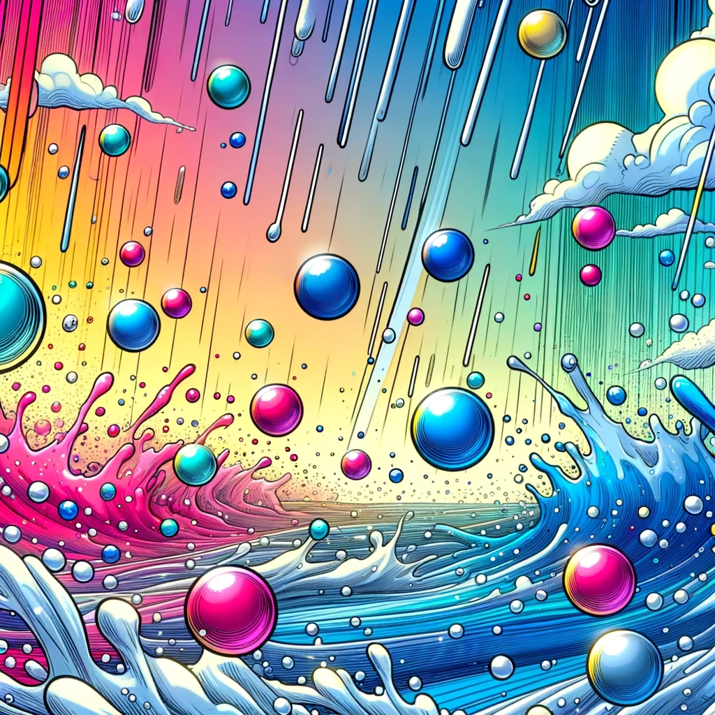 Explain why raindrops are spherical in shape?