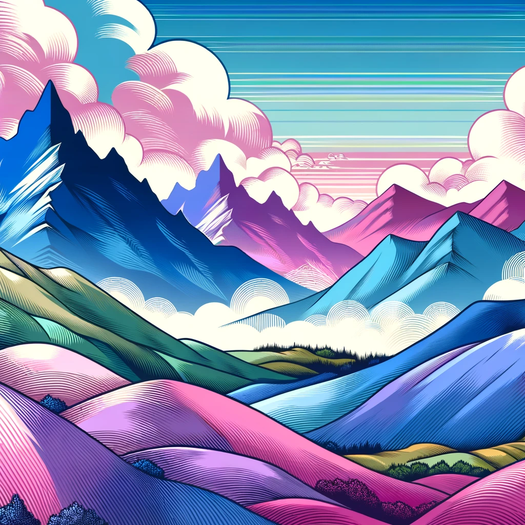 Explain why some mountains have pointed peaks while others have rounded ...