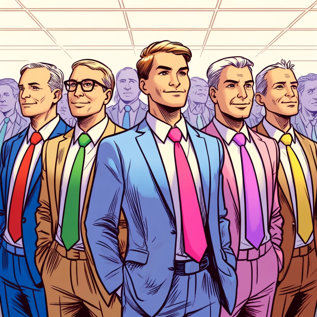 Explain why some politicians wear ties in certain colors.