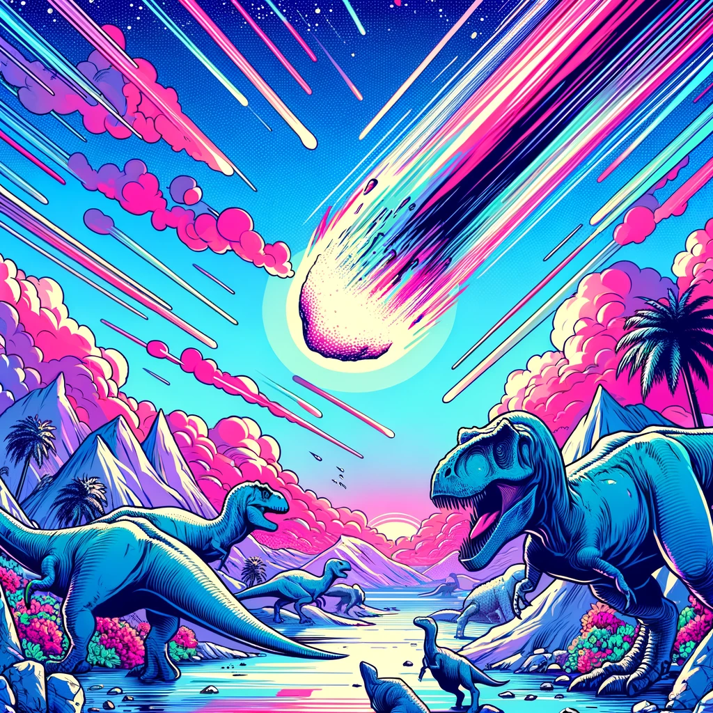 Explain why the extinction of the dinosaurs was caused by the impact of ...