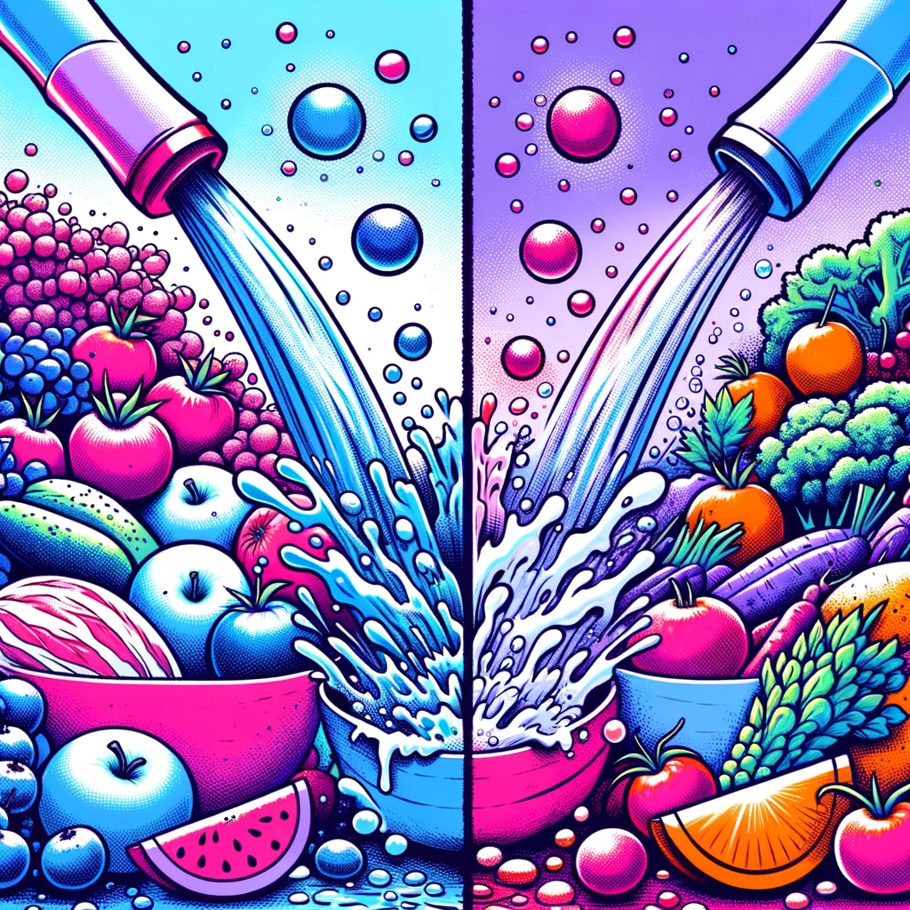 Explain why using vinegar to clean fruits and vegetables helps to ...