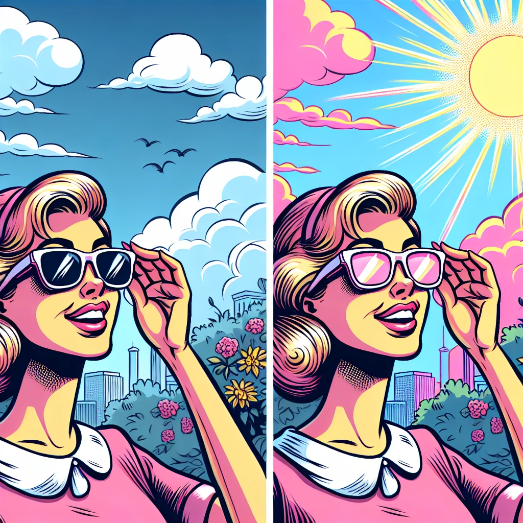 Explain why we squint in bright sunlight to see better?