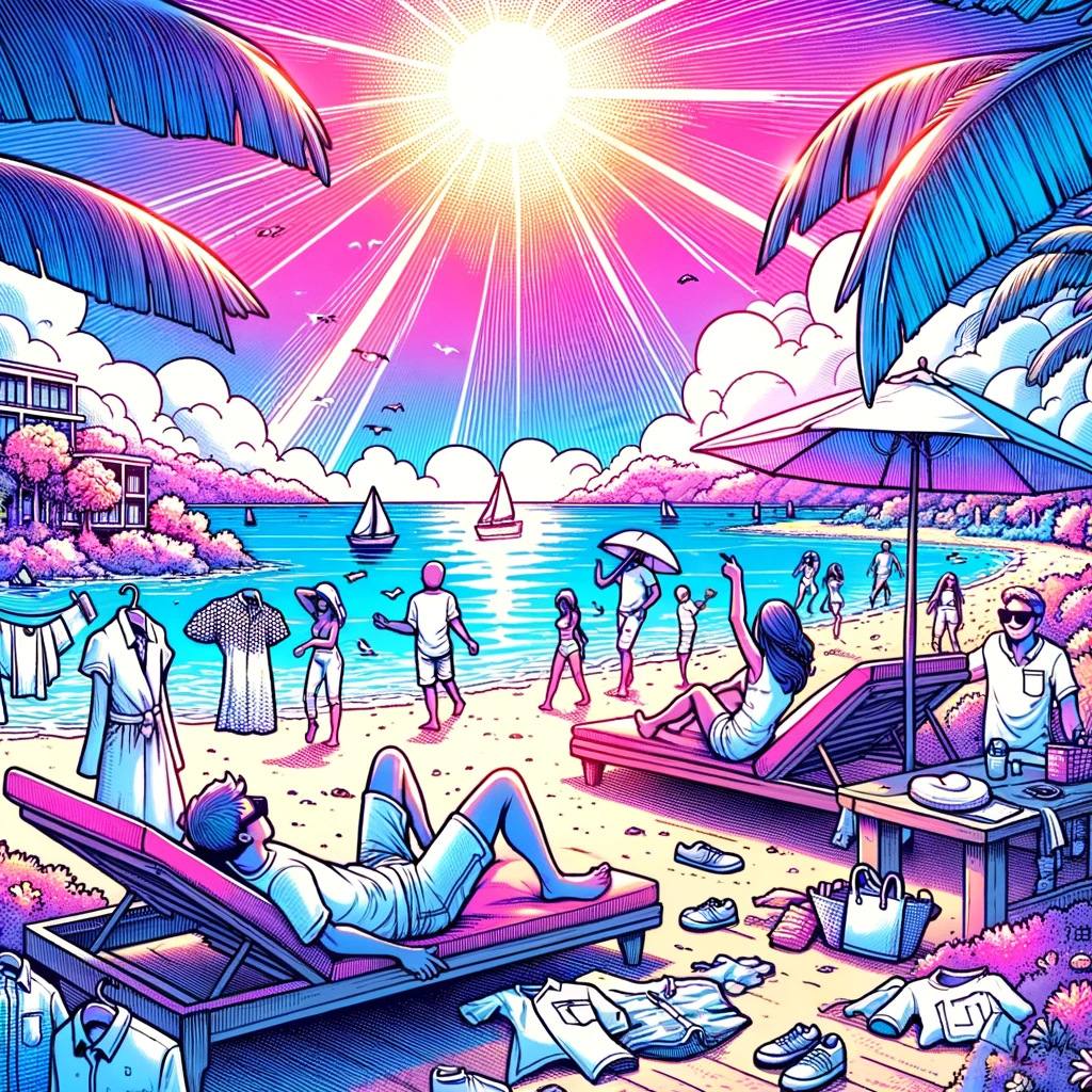 Explain why white is the best color for clothing in hot weather.