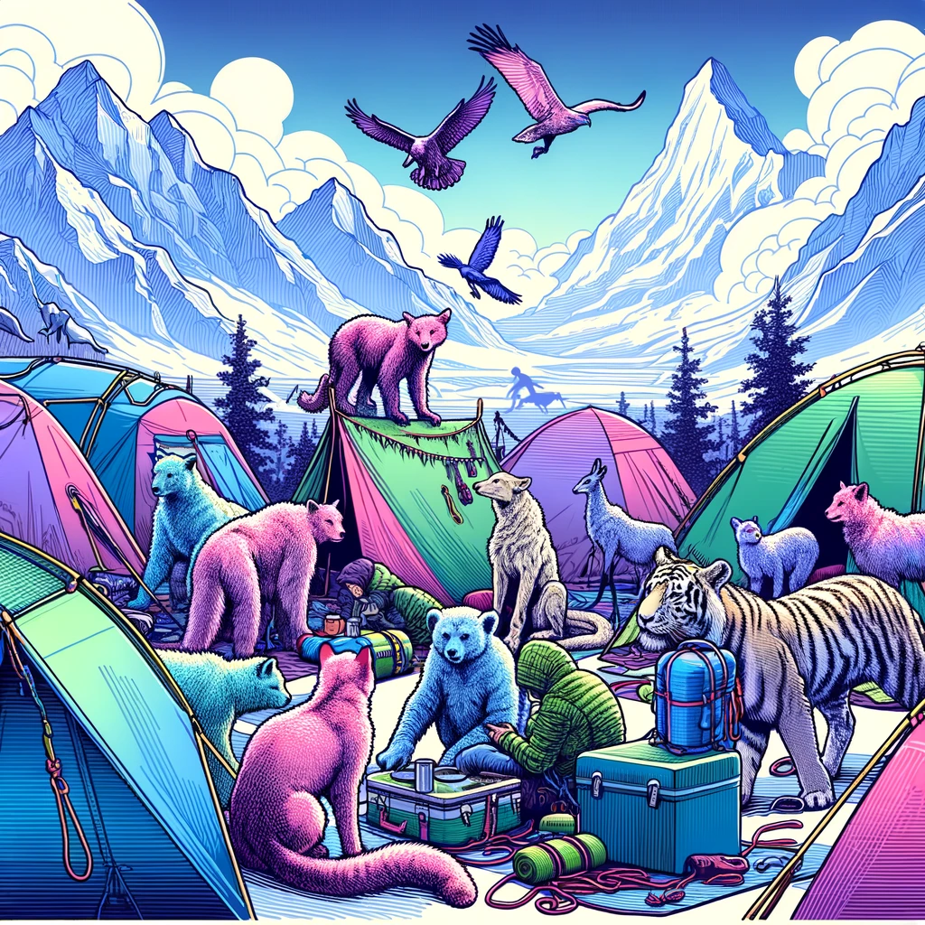 Explain why wild animals are attracted to mountaineers' base camps ...